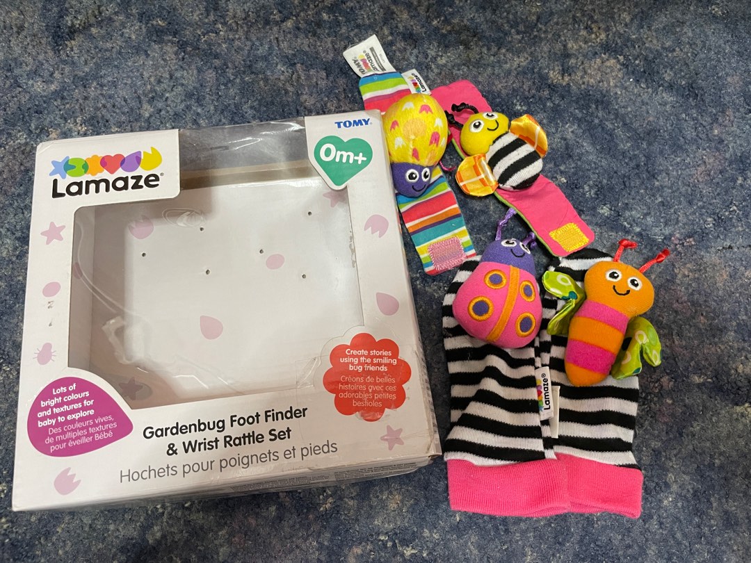 Lamaze Garden Foot Finder & Wrist Rattle Set on Carousell