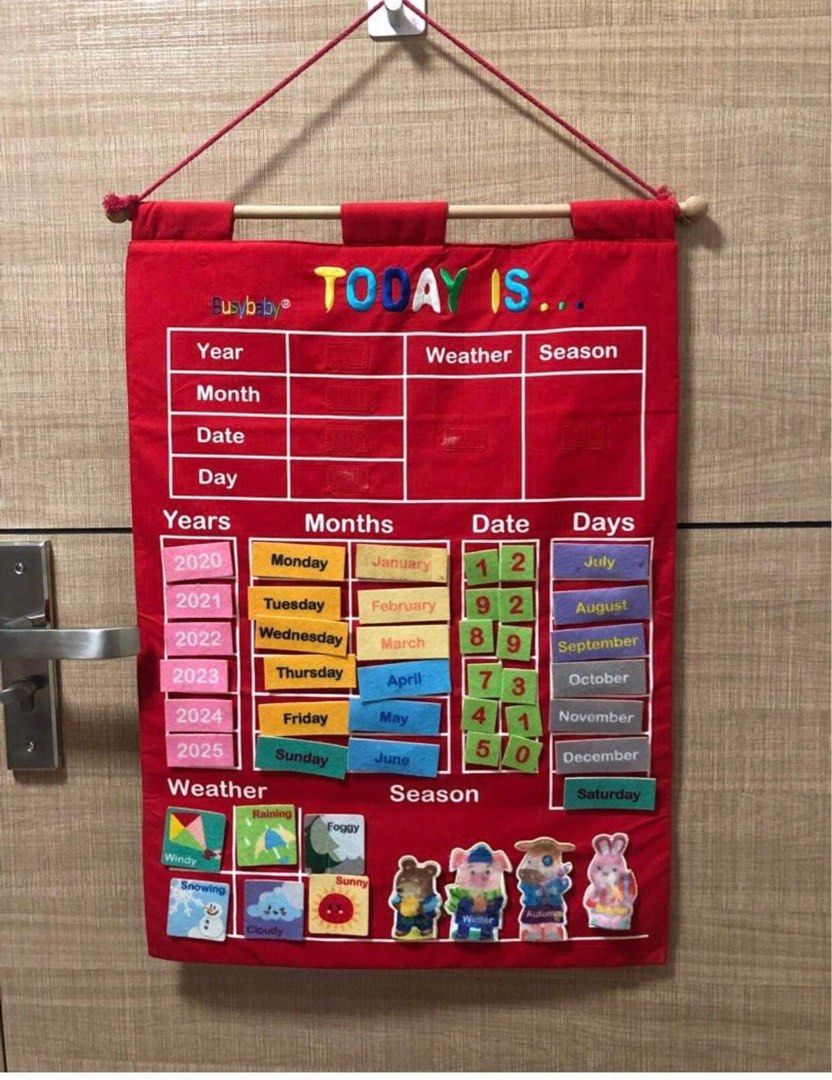 LARGE LEARNING CALENDAR CHART, Hobbies & Toys, Toys & Games on Carousell