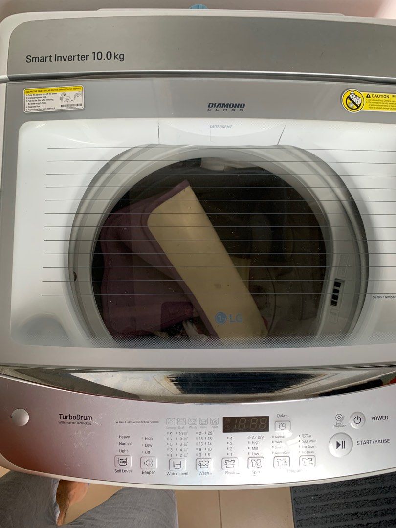 LIKE NEW 10kg, Smart Inverter Top Load Washing Machine T2310VSAW, TV ...