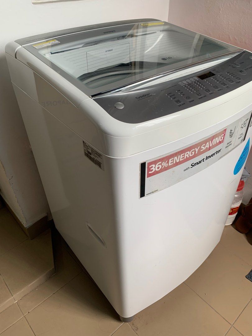 LIKE NEW 10kg, Smart Inverter Top Load Washing Machine T2310VSAW, TV ...
