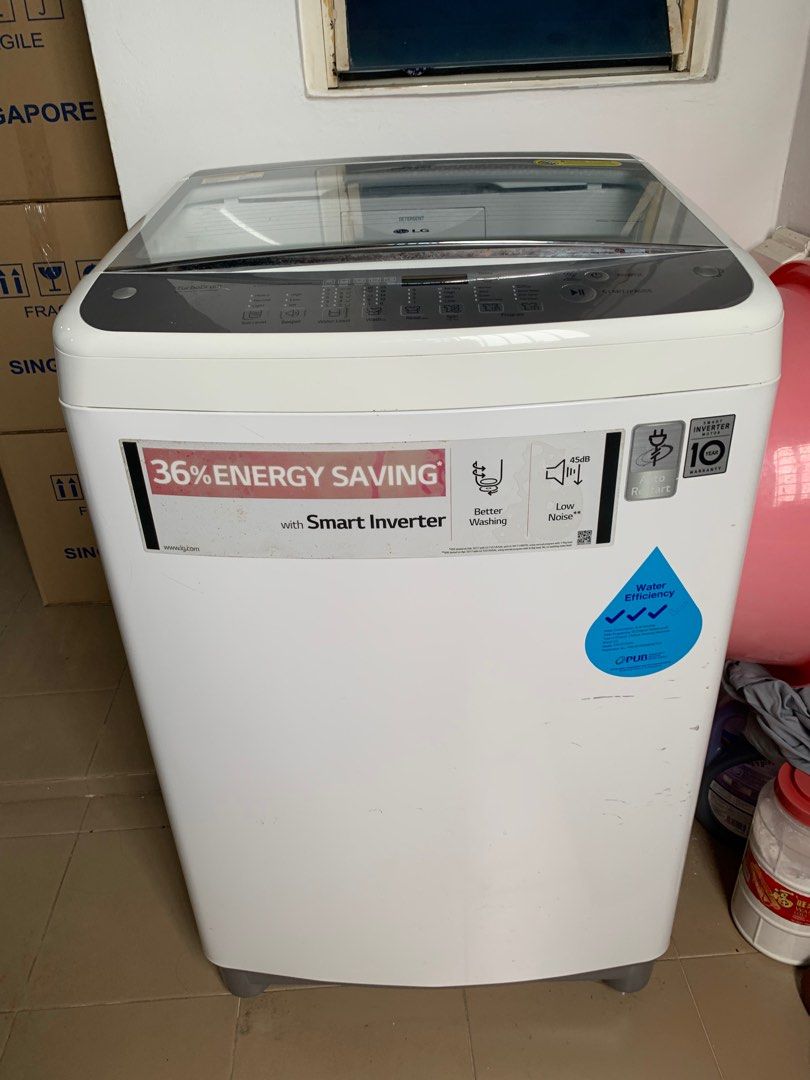 LIKE NEW 10kg, Smart Inverter Top Load Washing Machine T2310VSAW, TV ...