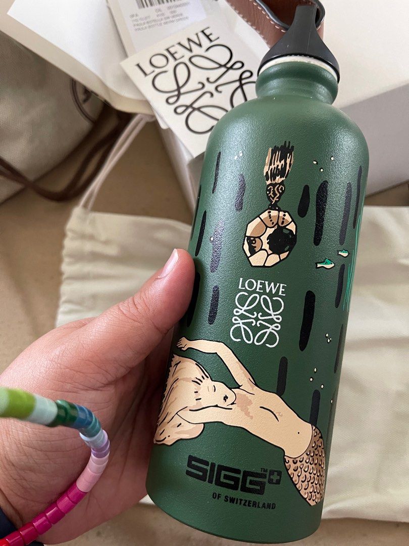 Loewe X Paula's Ibiza X Sigg water bottle with box, dustbag, tags ...