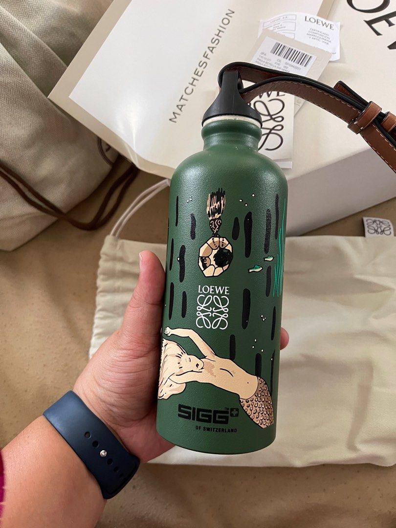 Loewe X Paula's Ibiza X Sigg water bottle with box, dustbag, tags ...