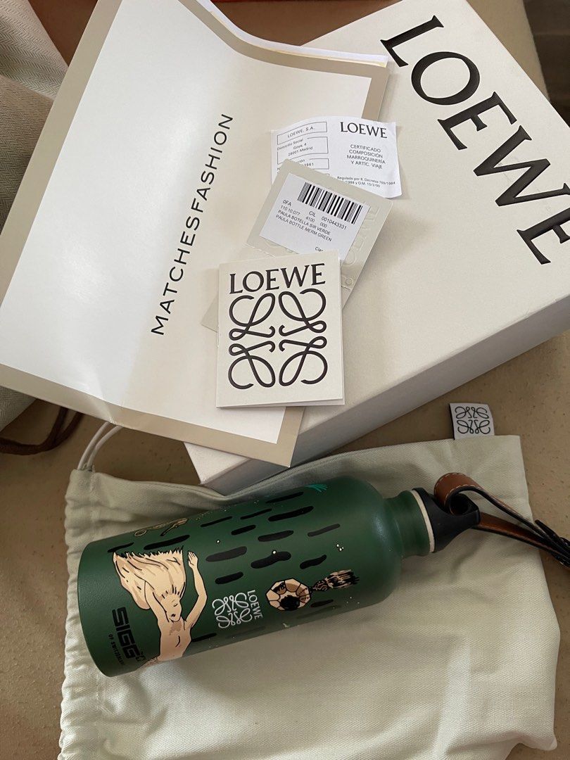Loewe X Paula's Ibiza X Sigg water bottle with box, dustbag, tags ...