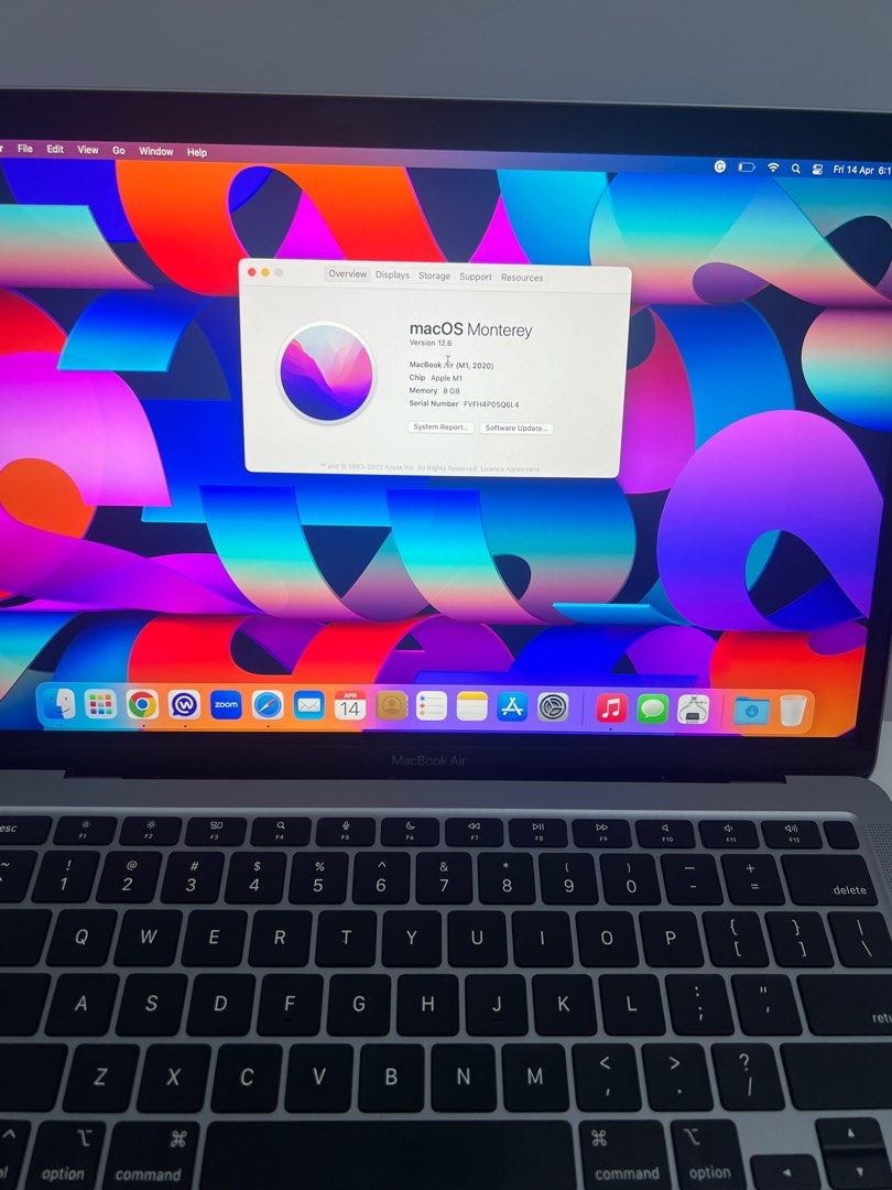 MacBook Air 2020 ,m1 chip . Ram 8 gb /256 gb ssd ,Full set , apple ...