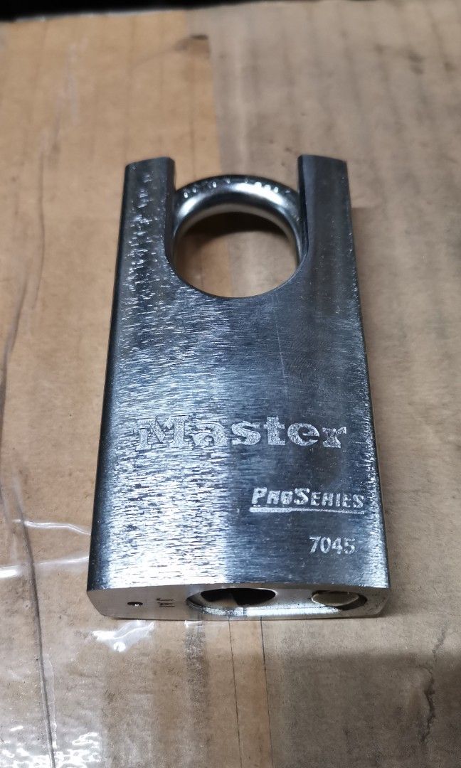MASTER LOCK PRO SERIES SOLID STEEL BODY MODEL. 7045 ( 44mm), Furniture & Home Living, Security ...