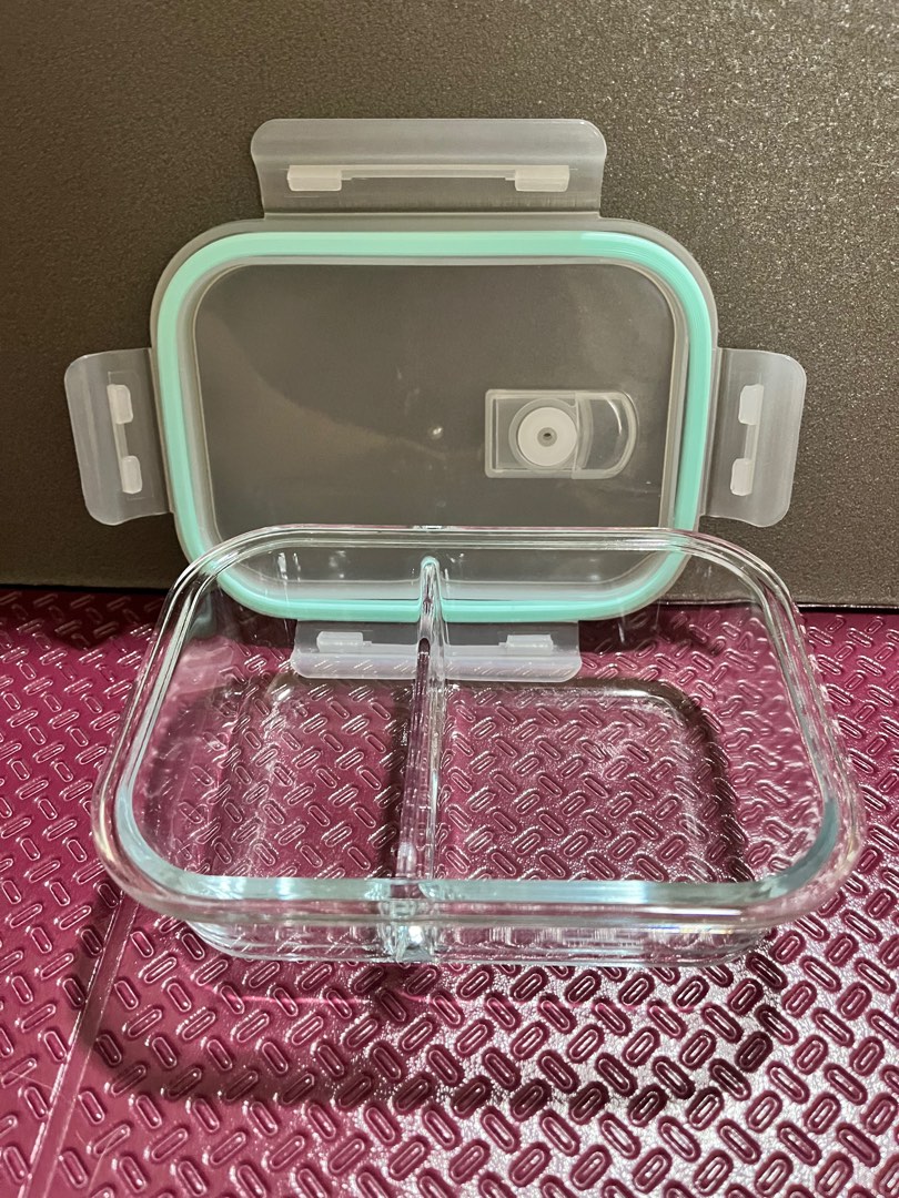 Microwave Heat Resistant Borosilicate Glass Container, Furniture & Home ...