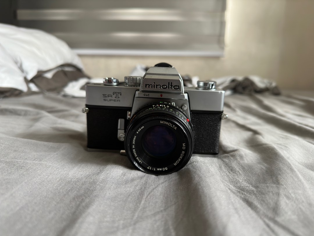 Minolta SRT Super with Rokkor 50mm f1.7, Photography, Cameras on Carousell