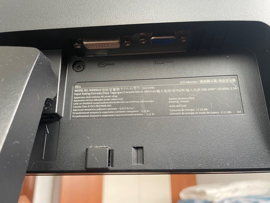 MONITOR - Dell E2213Hb (21.5 inch monitor), Computers & Tech, Desktops ...