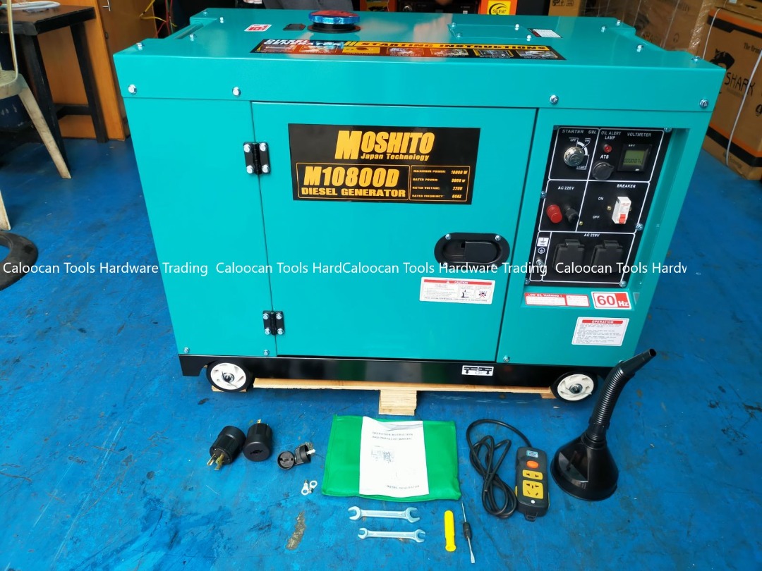 MOSHITO Japan 10KVA Silent Type Diesel Generator M10800D - ATS Ready ...