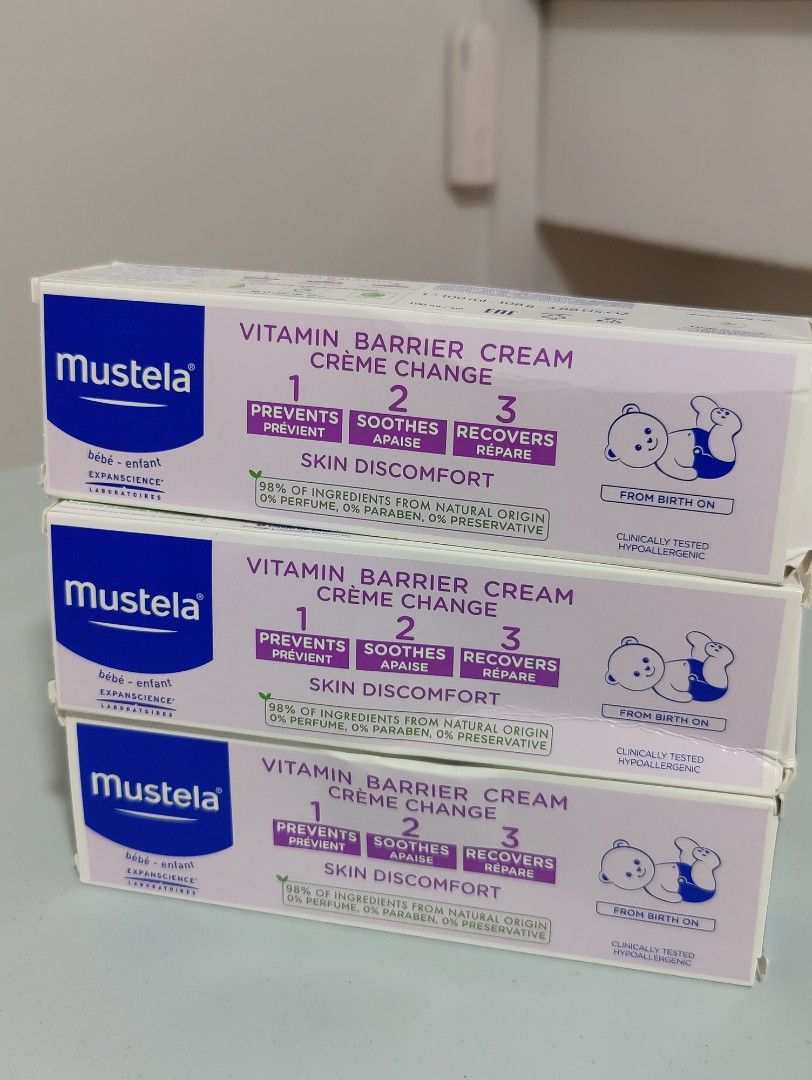 Mustela Diaper Barrier Cream, Babies & Kids, Bathing & Changing ...