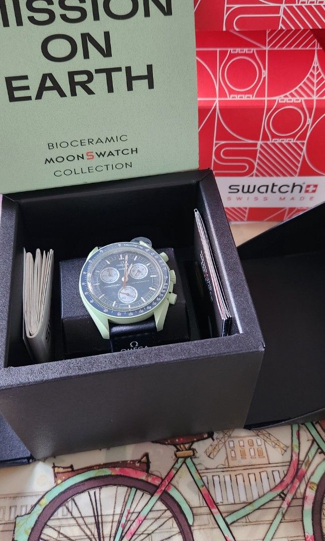 Omega Swatch (Earth), Men's Fashion, Watches & Accessories, Watches on ...