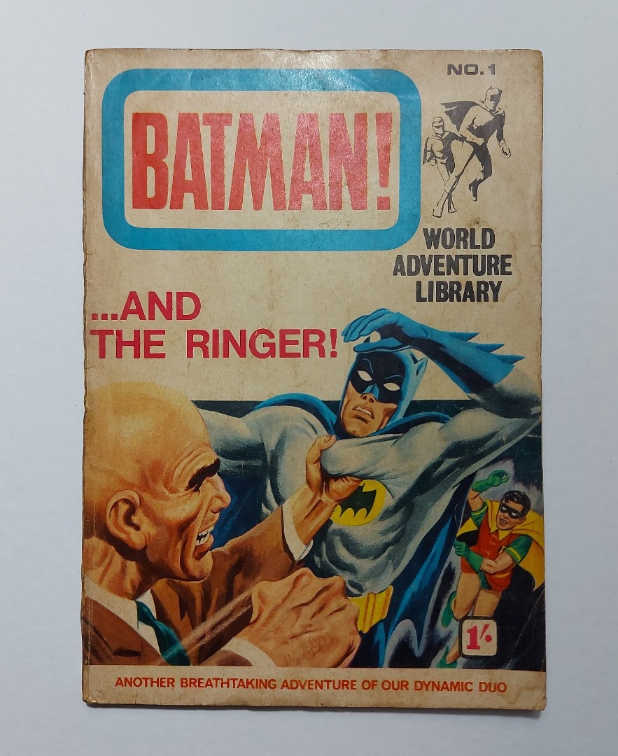 Comic Book - Batman No. 1 World Adventure Library, And The Ringer, 1967 ...