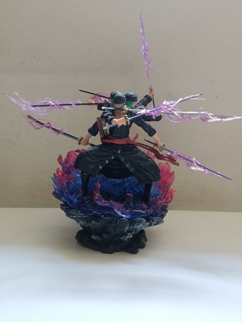 One Piece Zoro three head action figure onepiece anime, Hobbies & Toys ...