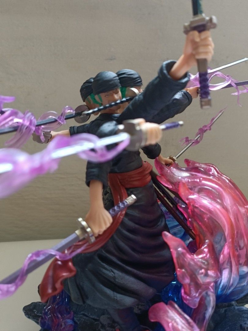 One Piece Zoro three head action figure onepiece anime, Hobbies & Toys ...