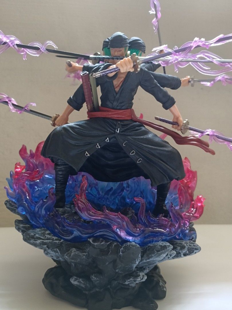 One Piece Zoro three head action figure onepiece anime, Hobbies & Toys ...