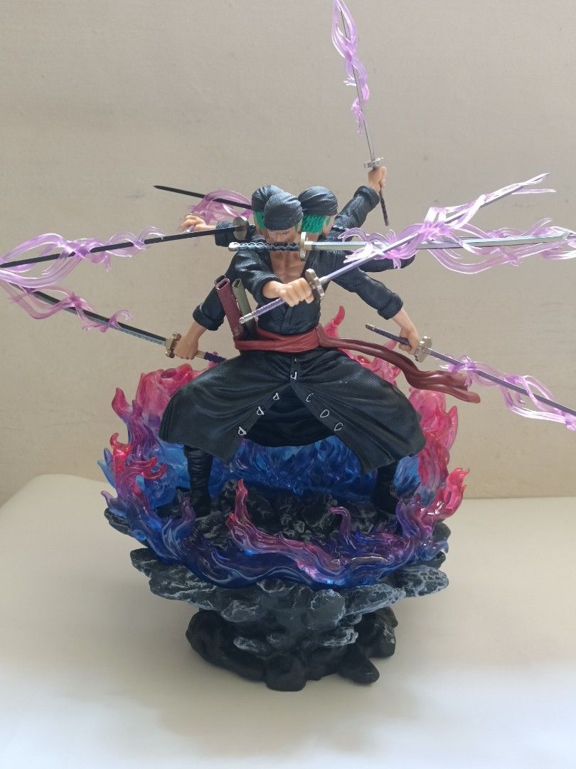One Piece Zoro three head action figure onepiece anime, Hobbies & Toys ...