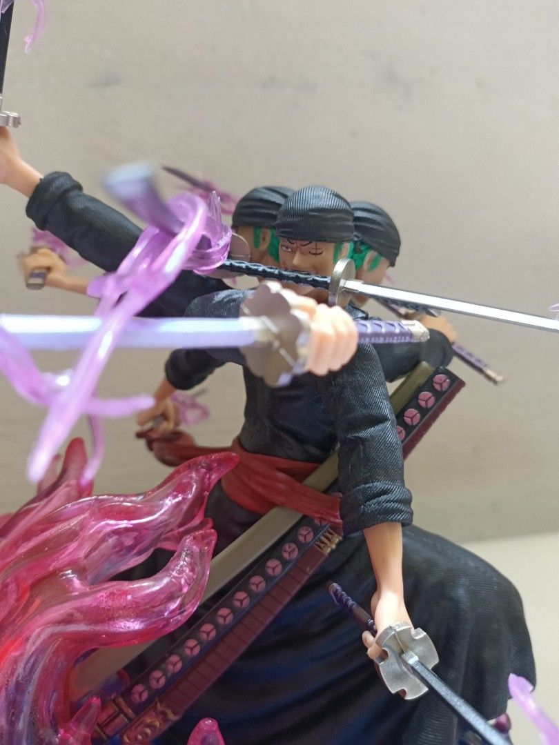 One Piece Zoro three head action figure onepiece anime, Hobbies & Toys ...