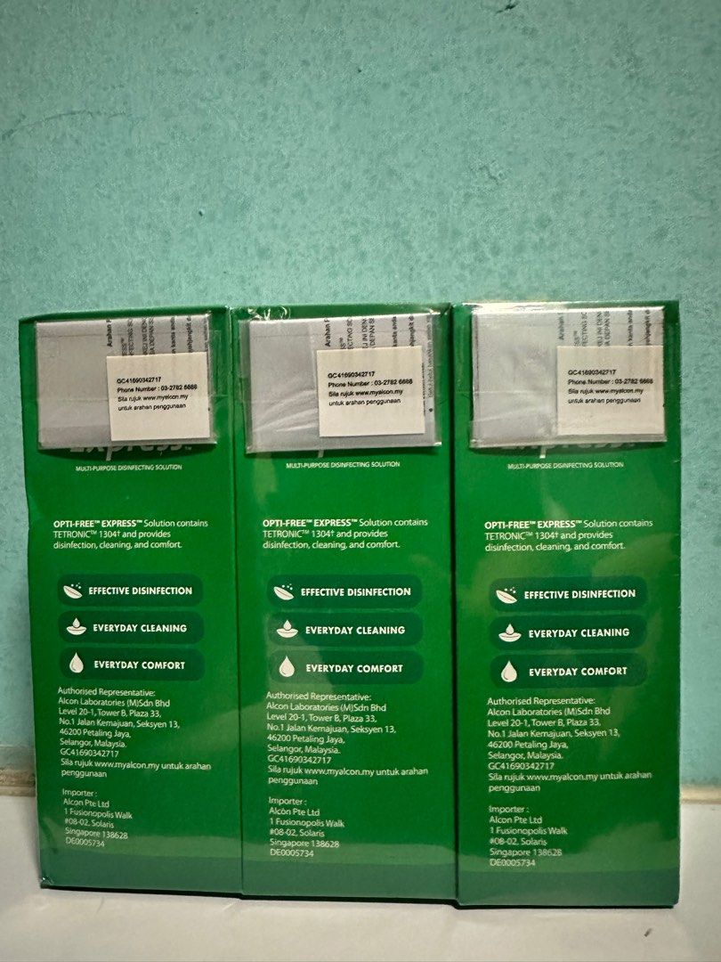 Opti-Free EXPRESS Eye Comfort (3x355ml), Beauty & Personal Care, Ear ...