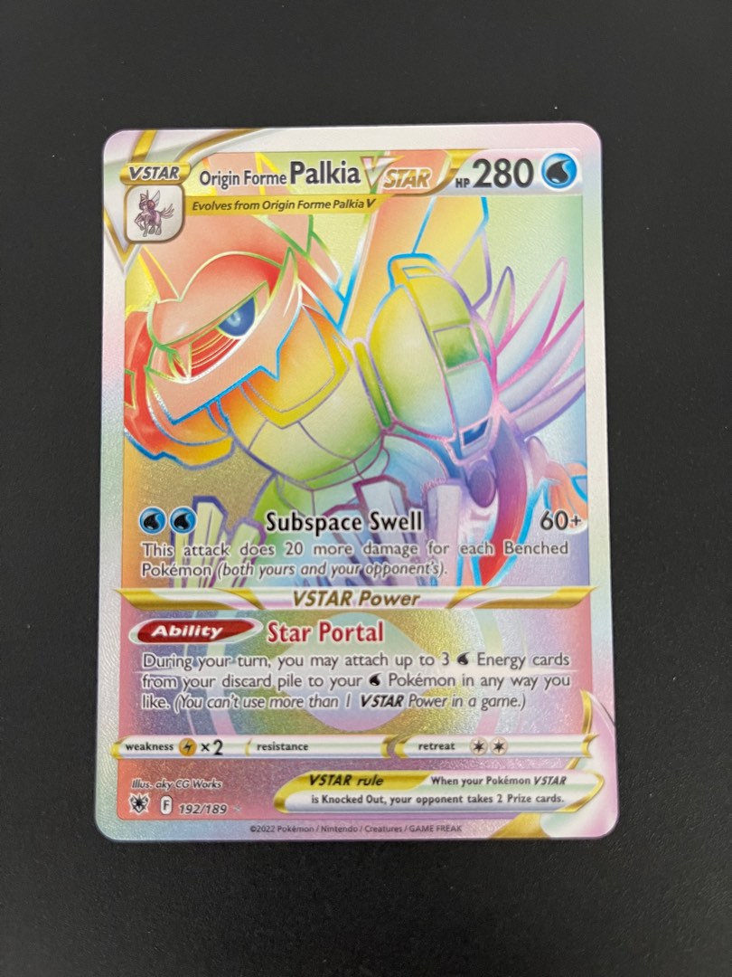 Origin Forme Palkia VStar 192/189, Hobbies & Toys, Toys & Games on ...