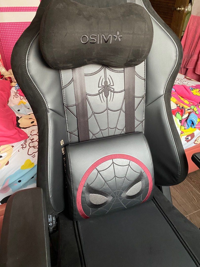 OSIM SPIDER-MAN GAMING CHAIR *NO MASSAGE FUNCTION*, Furniture & Home ...