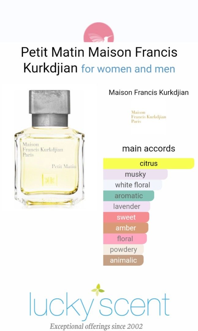 Petit Matin Unisex 70ml by MFK MAISON FRANCIS KURKDJIAN PARIS Original ...