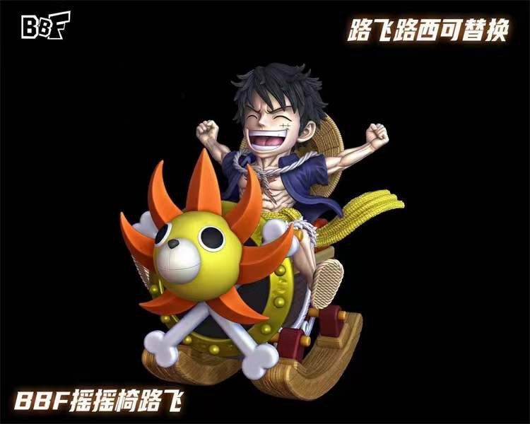 [PO] One Piece|Luffy Riding Bull/Thousand Sunny, Hobbies & Toys, Toys ...