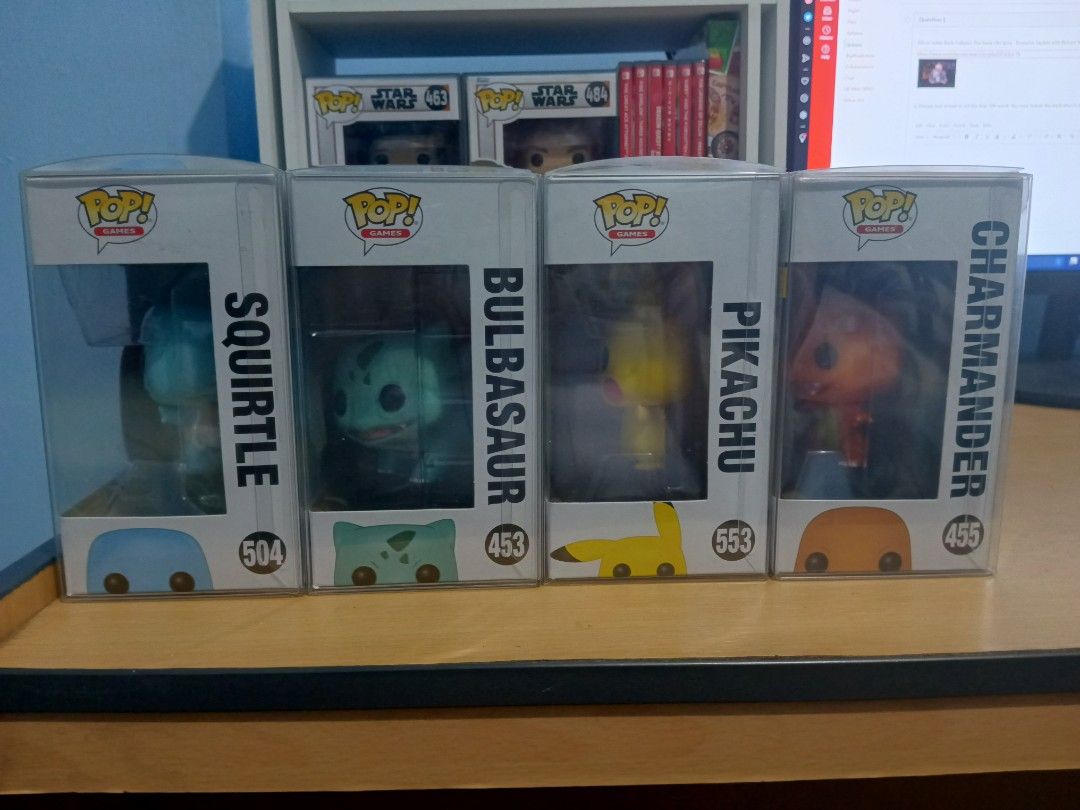 Pokemon Gen 1 Starters Funko Pop, Hobbies & Toys, Toys & Games on Carousell