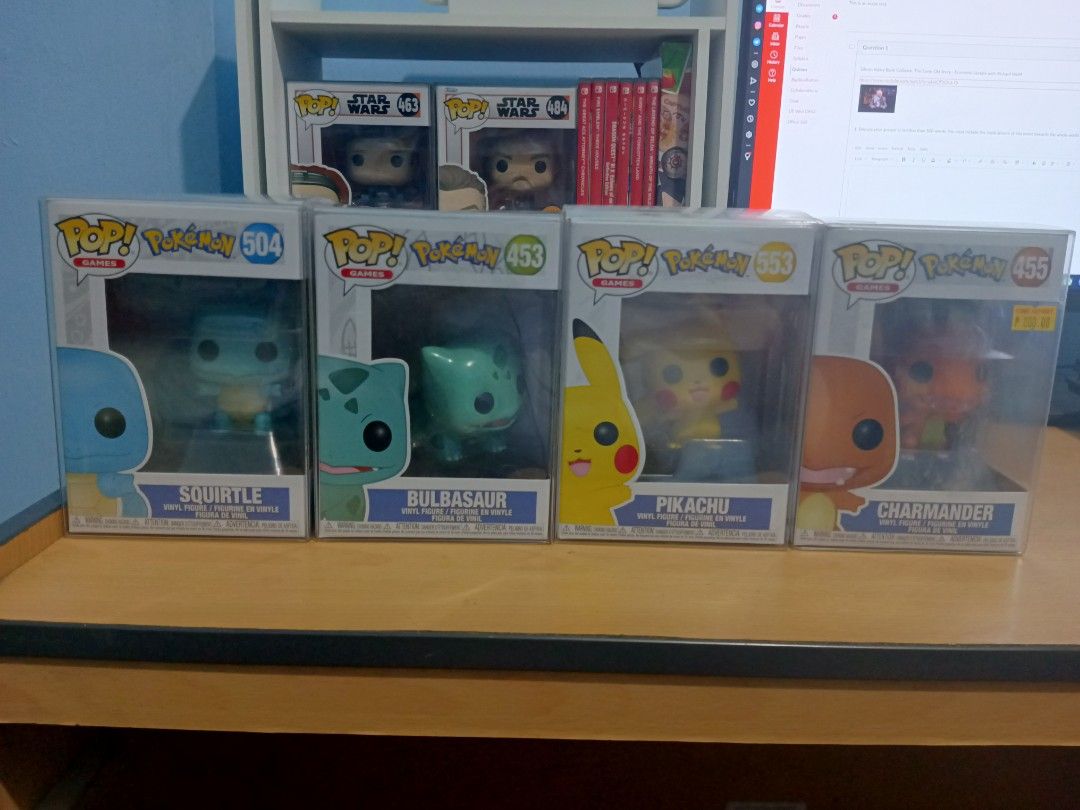 Pokemon Gen 1 Starters Funko Pop, Hobbies & Toys, Toys & Games on Carousell