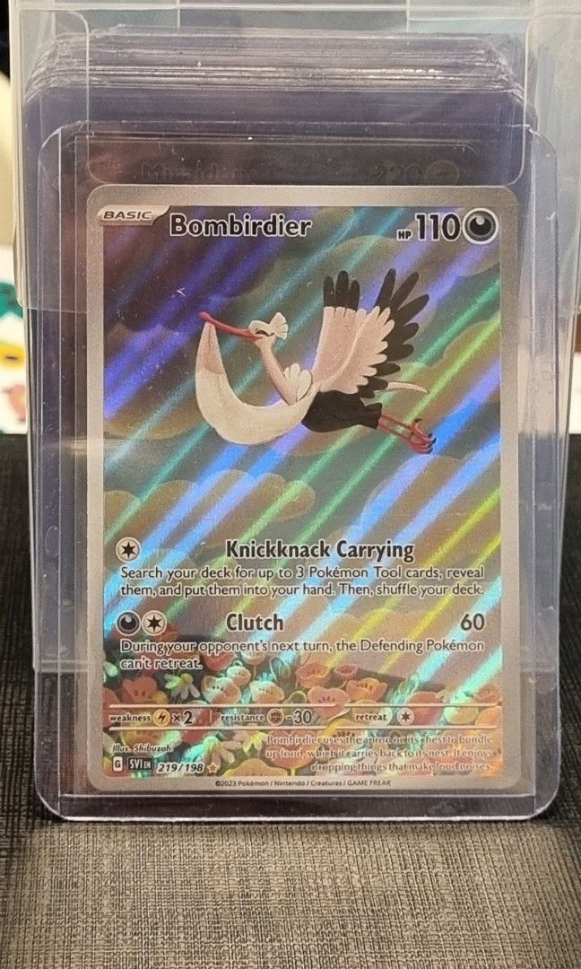 Pokemon TCG Scarlet & Violet - Bombirdier 219/198 / Illustration Rare ...