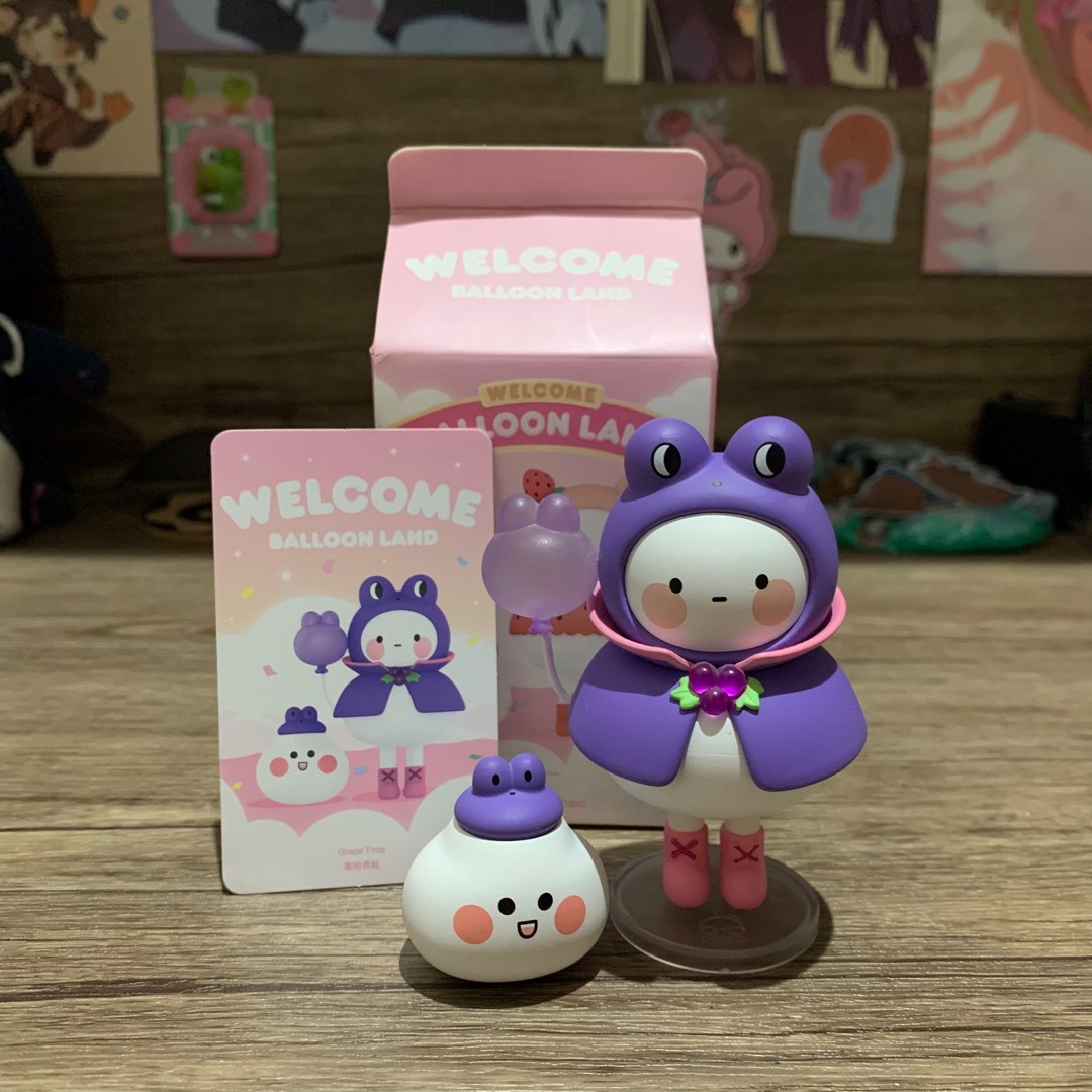 Pop Mart Bobo and Coco Balloon Land - Grape Frog, Hobbies & Toys, Toys ...
