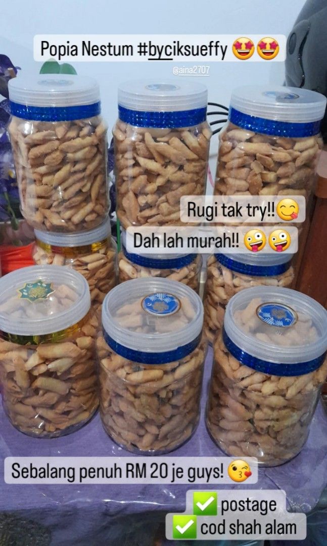 Popia Nestum Kuih Raya, Food & Drinks, Homemade Bakes on Carousell