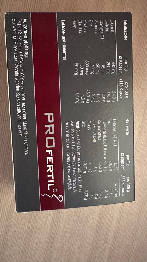 Profertil 40 capsules, Health & Nutrition, Health Supplements, Vitamins ...