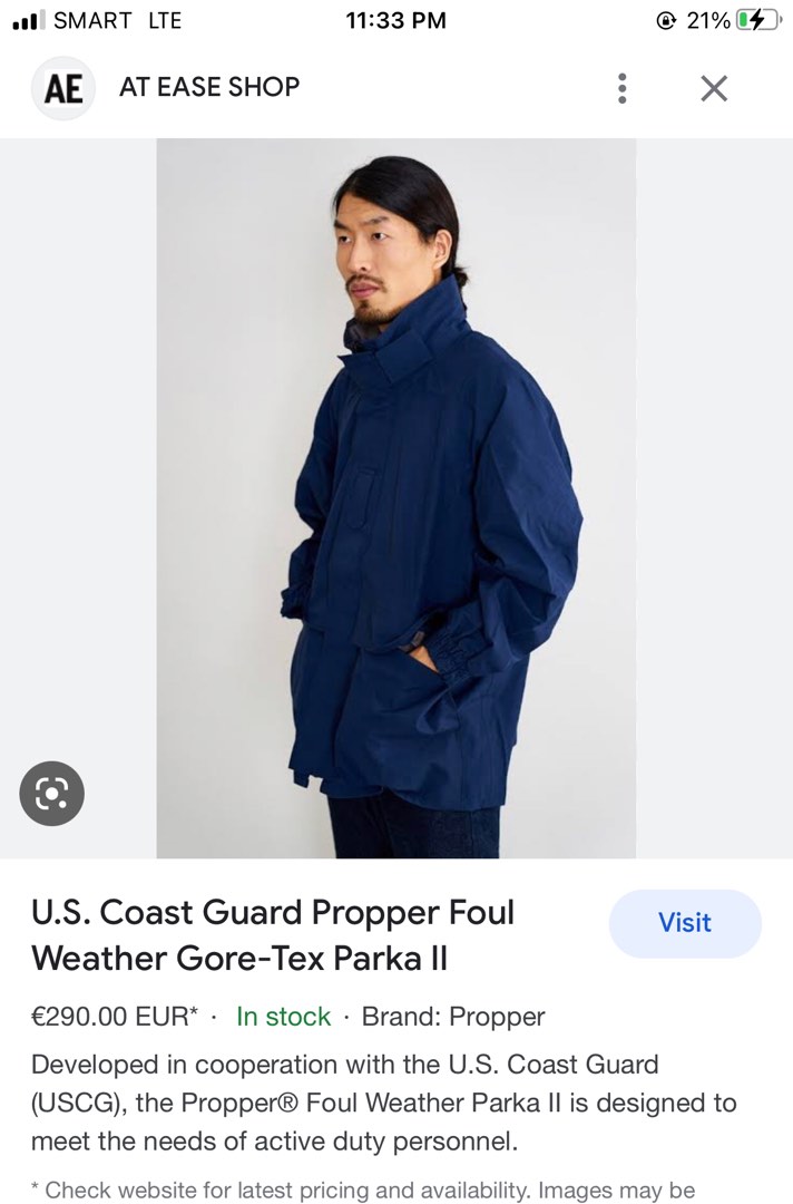 PROPPER USCG Goretex Jacket, Men's Fashion, Coats, Jackets and ...
