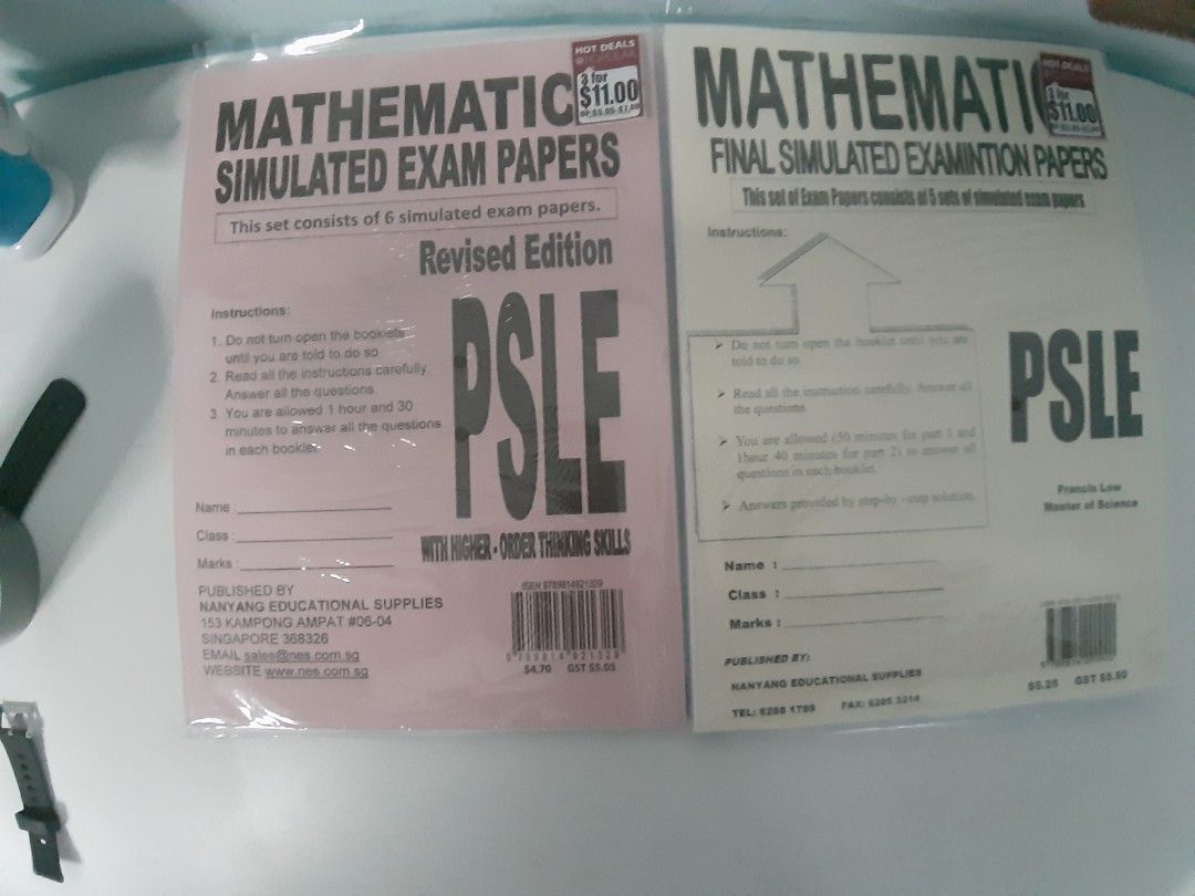 PSLE MATHS REVISION PAPERS, Hobbies & Toys, Books & Magazines ...