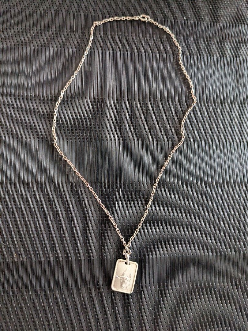 Pure Silver Taurus Zodiac Sign Necklace, Women's Fashion, Jewelry ...