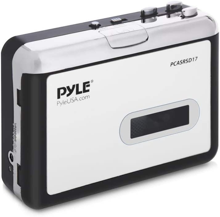 Pyle 2-in-1 Cassette-to-MP3 Converter Player Recorder - Portable ...