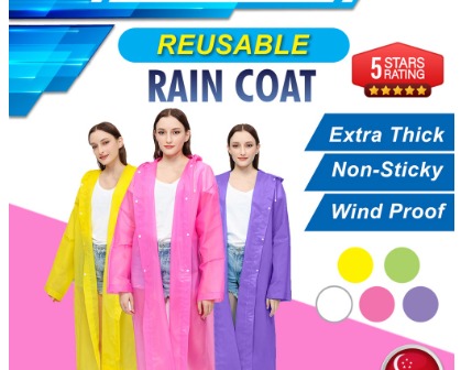 Raincoat Reusable Eva - Unisex, Free Size, Lightweight NT1109, Women's ...