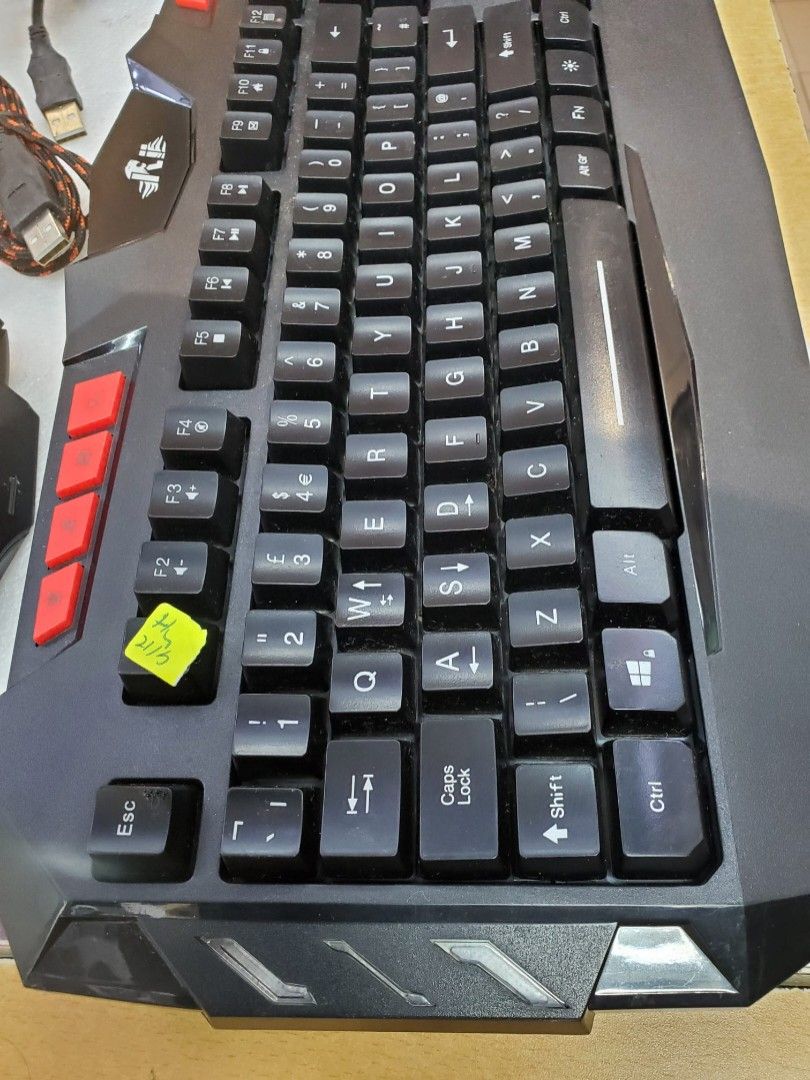 Rii RK900 Plus RGB LED Wired Gaming Keyboard & Mouse Combo | Backlit ...