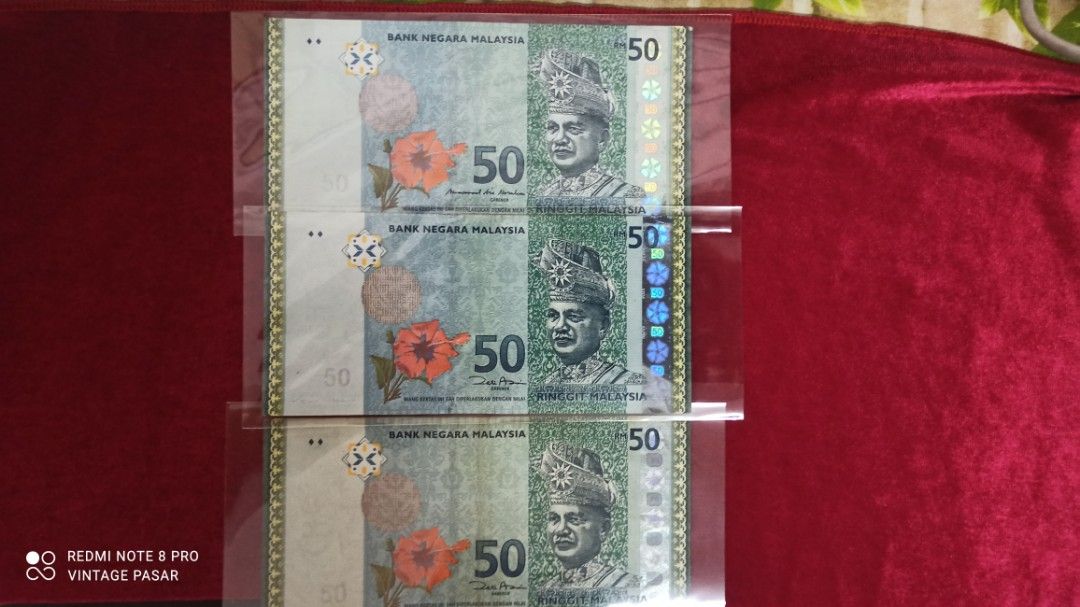 RM50 BANKNOTE WANG KERTAS ZETI(Siri 11) MBI(Siri 13) ZE Replacement ...