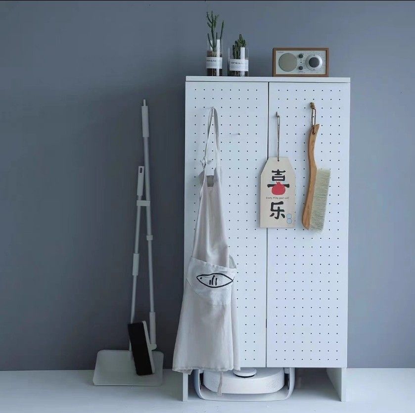 Robot vacuum cabinet white on Carousell