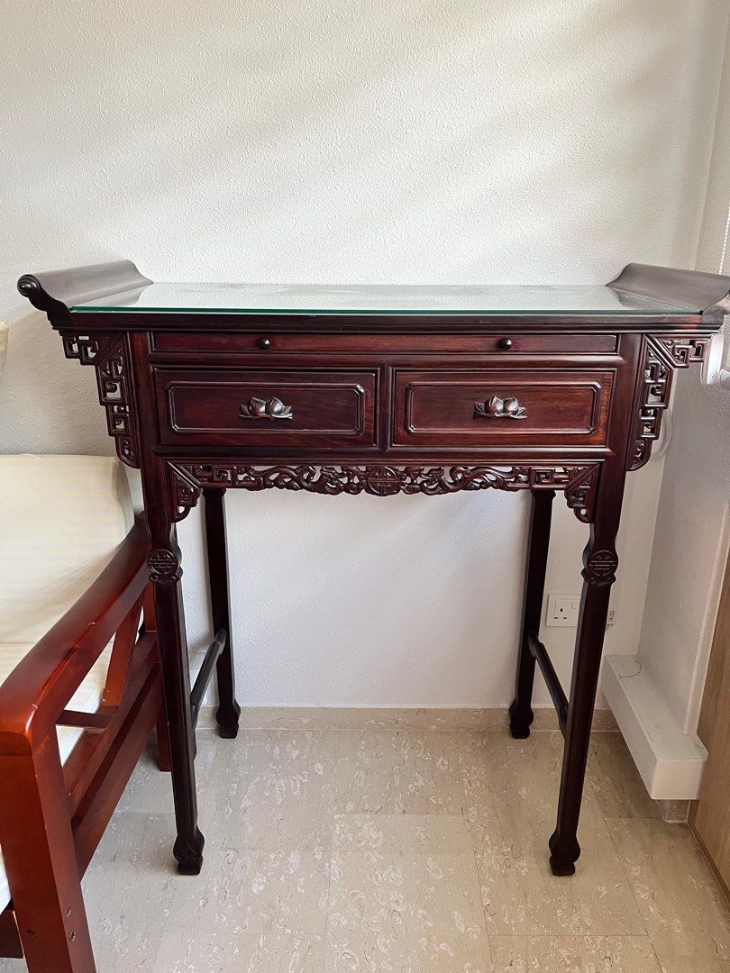 Rosewood altar shelf, Furniture & Home Living, Furniture, Shelves ...