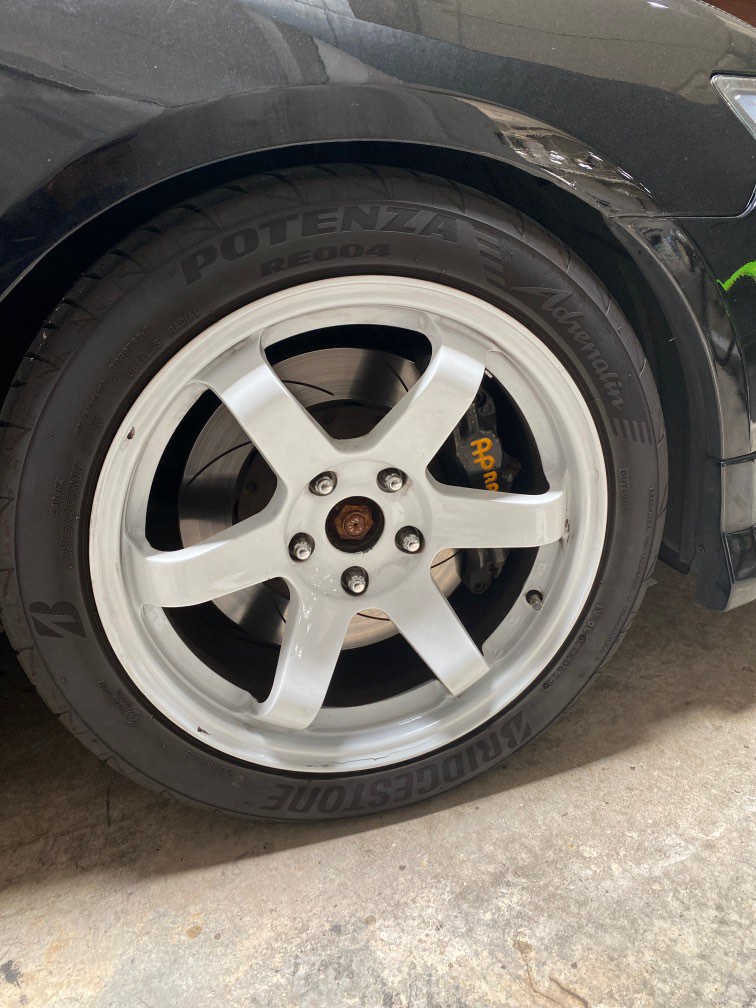 Rota replica te37 17 x 8.5, Car Accessories, Tyres & Rims on Carousell