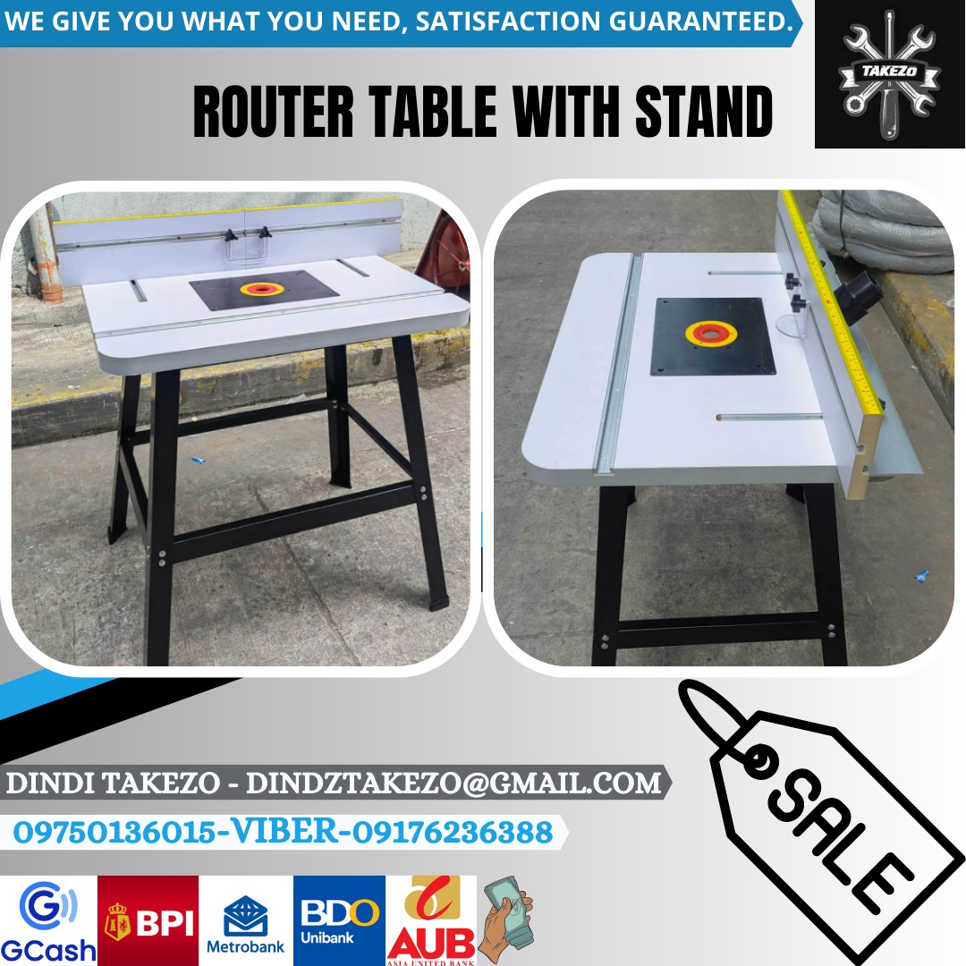 Router Table with Stand, Commercial & Industrial, Industrial Equipment ...