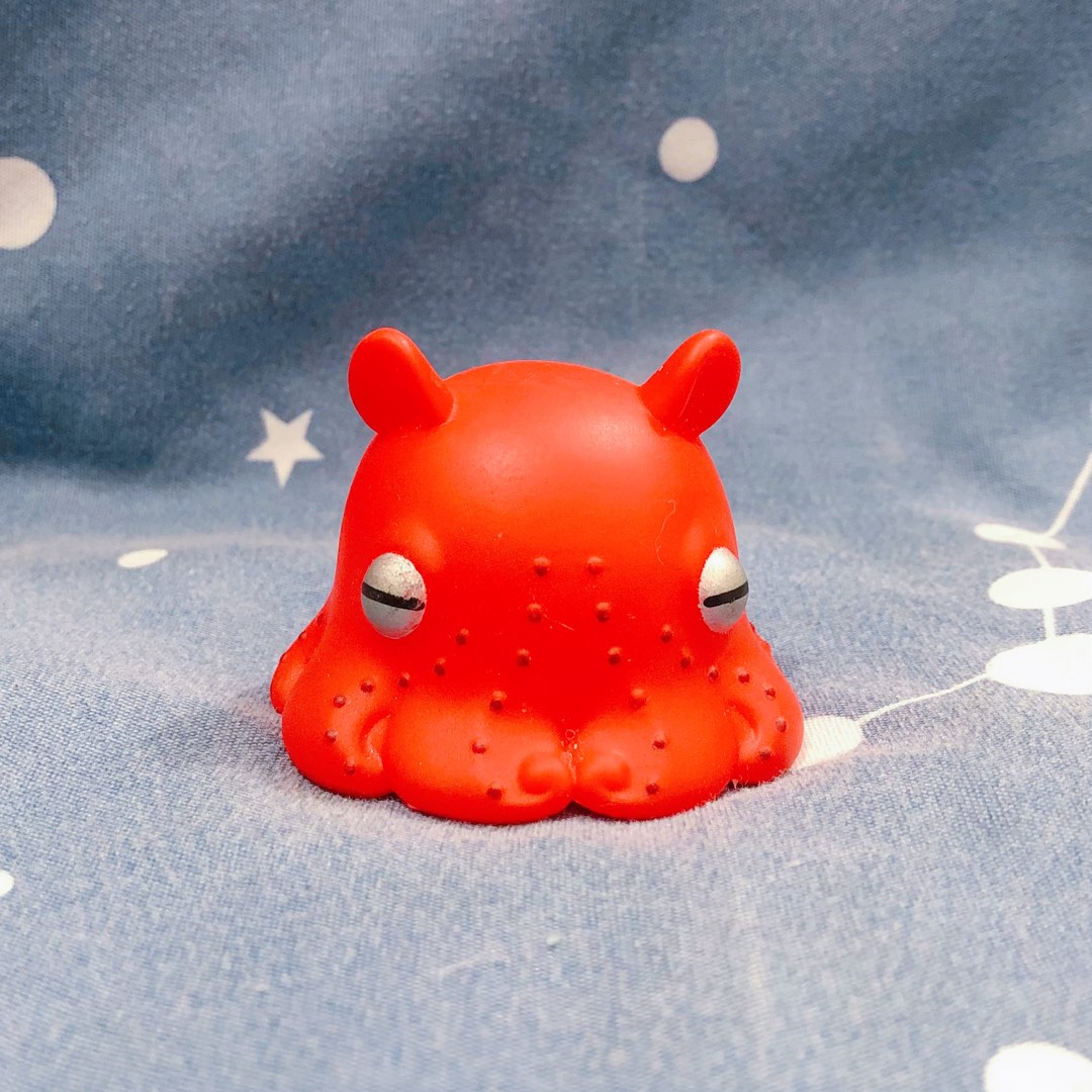 Rubber Red Dumbo Octopus - Cute bath Toy sea creature kid floaty ...