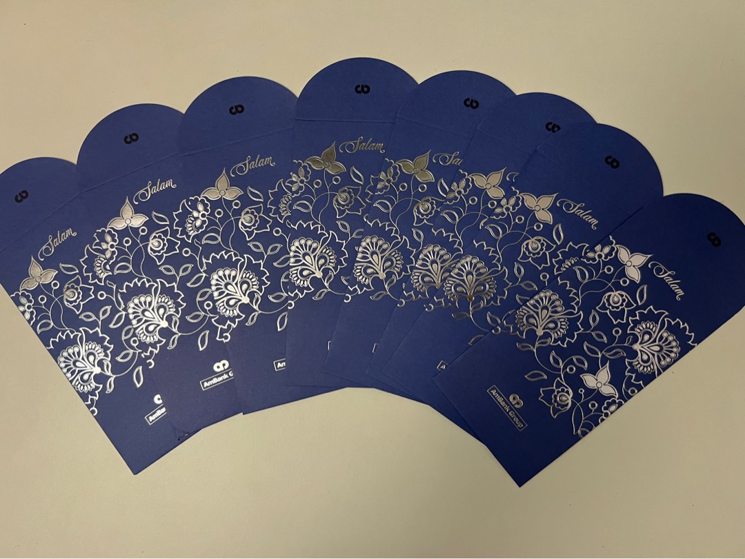 Sampul Duit Raya 2023 Ambank for 8pcs blue, Everything Else, Others on ...