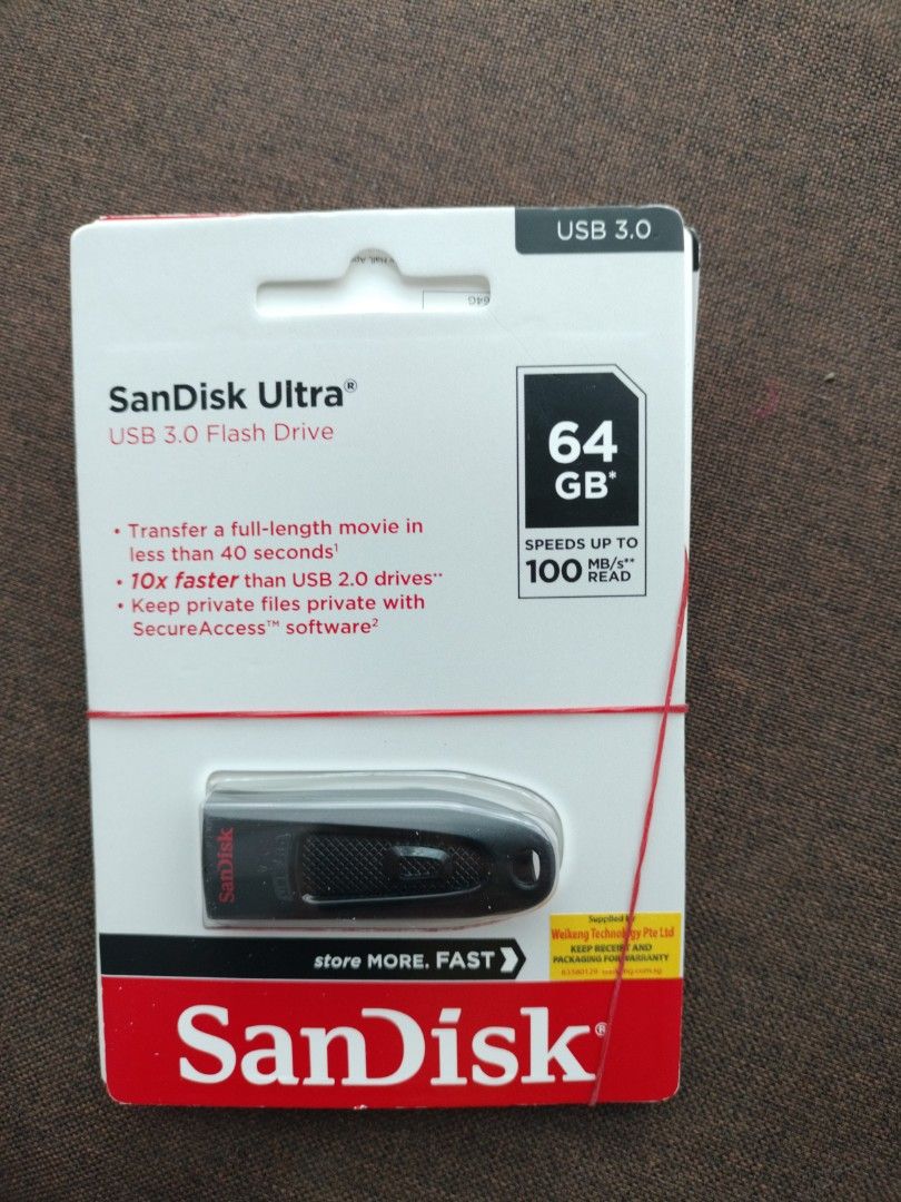 SanDisk Ultra 64GB, Computers & Tech, Parts & Accessories, Hard Disks ...