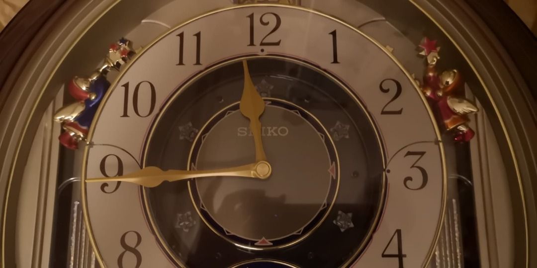SEIKO QXM211GRH Melodies in Motion golden wall clock (Rare), Furniture ...