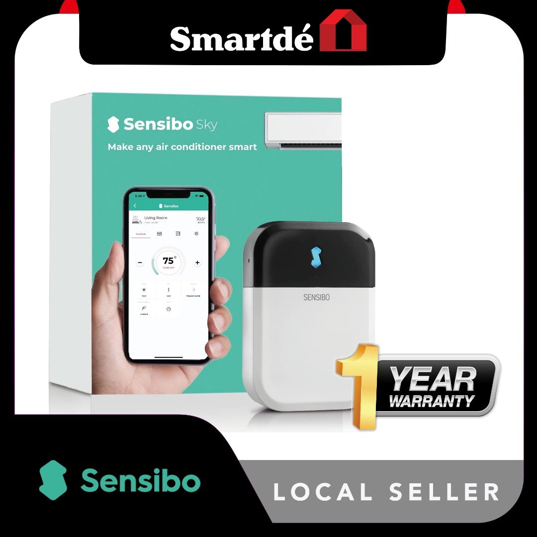 Sensibo Sky Smart Aircon Remote with Temperature Sensor, TV & Home ...