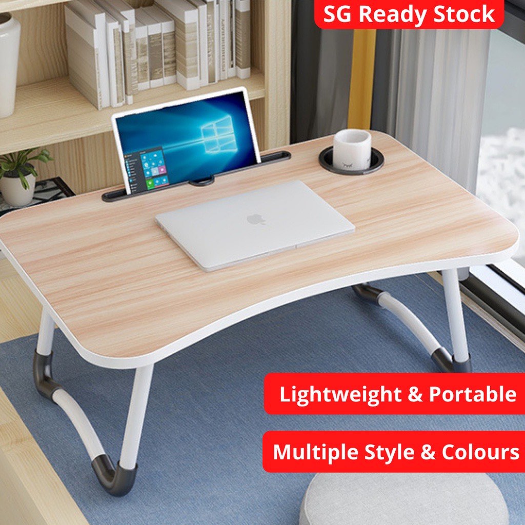 (SG Stock) Multi-purpose Foldable Laptop Table Lazy Table Bed Table ...